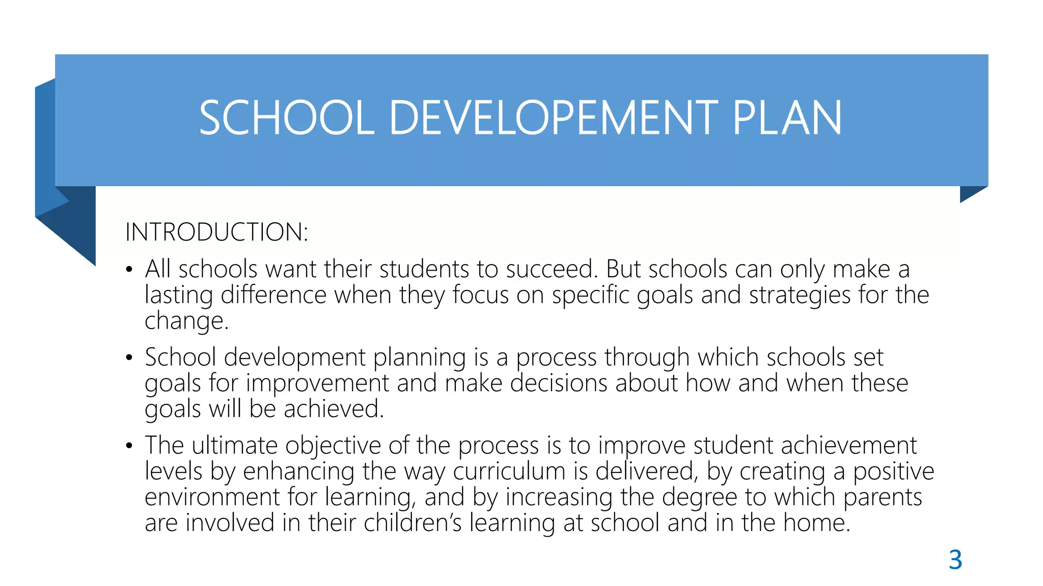School Development Plan (SDP) - ppt | PPTX