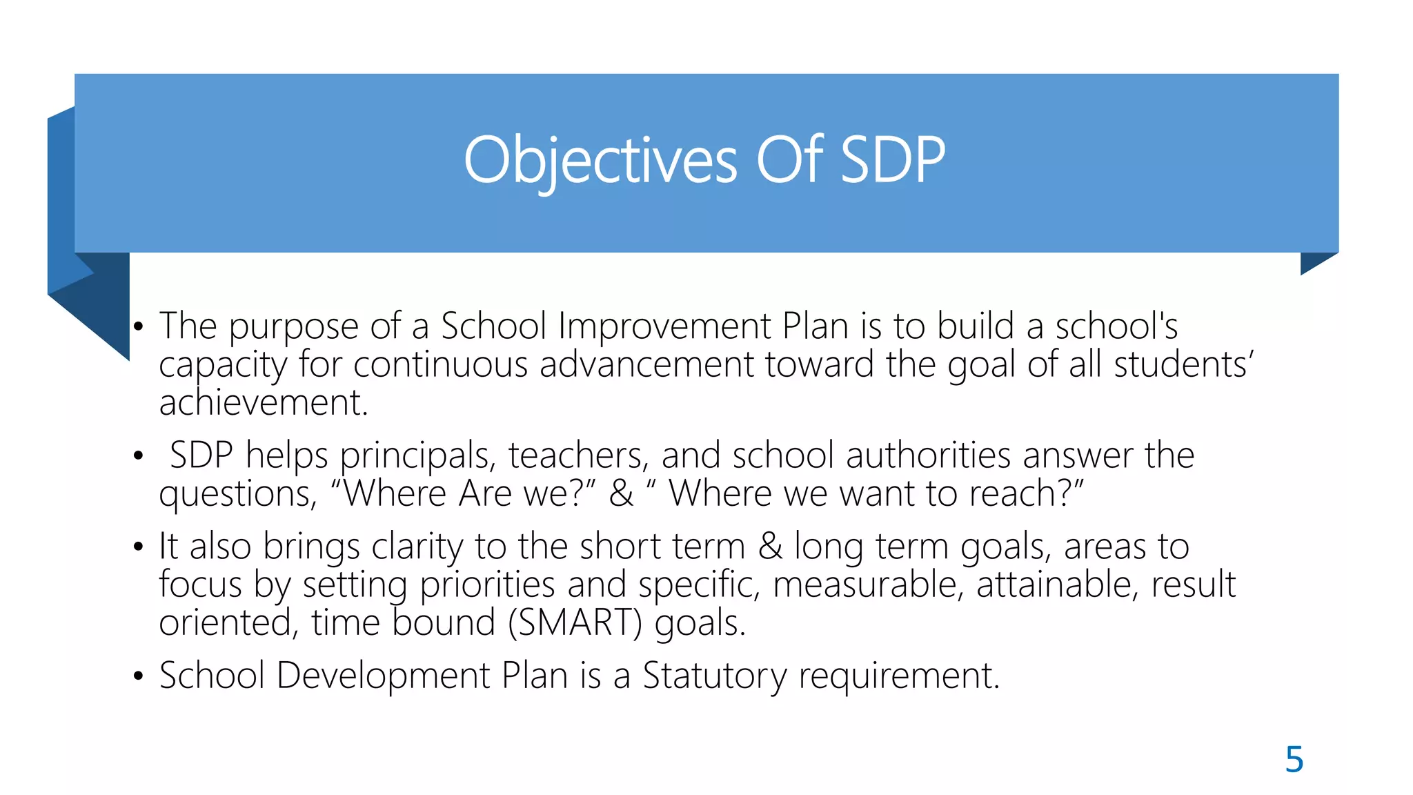 School Development Plan (SDP) - ppt | PPTX