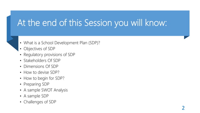 School Development Plan (SDP) - ppt | PPTX | Professional School | Postgraduate Education
