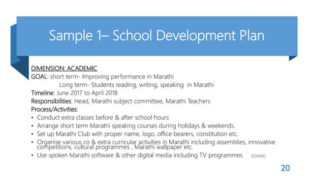 School Development Plan (SDP) - ppt | PPTX | Professional School ...
