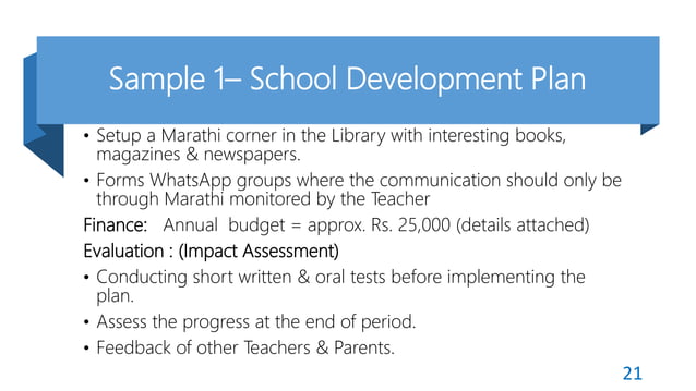 School Development Plan (SDP) - ppt | PPTX | Professional School ...