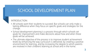 School Development Plan (SDP) - ppt | PPTX