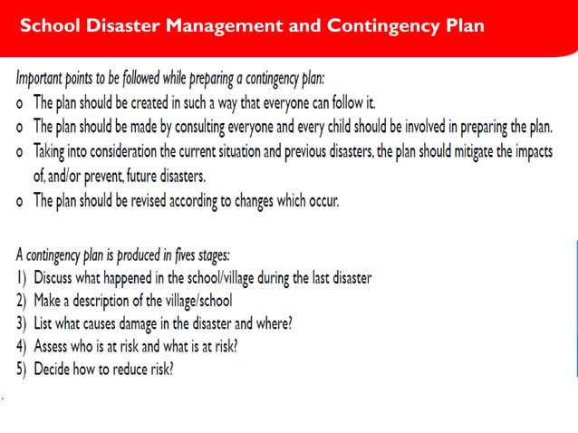 School disaster management and contingency planning | PPT | Special ...
