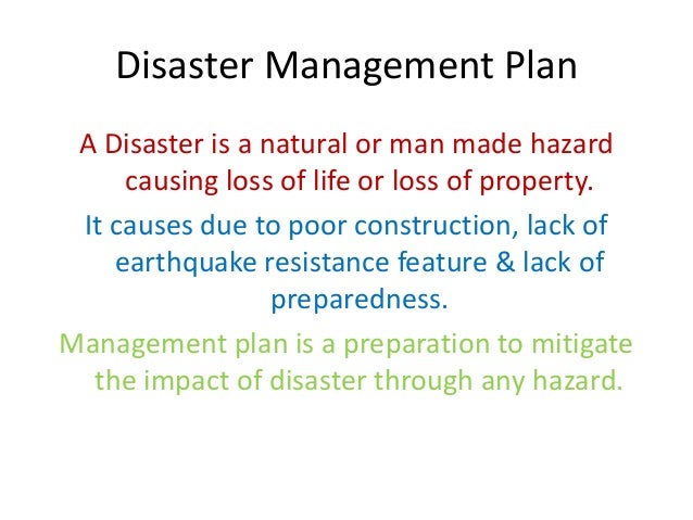 School Disaster Management Plan school-disaster-management-plan