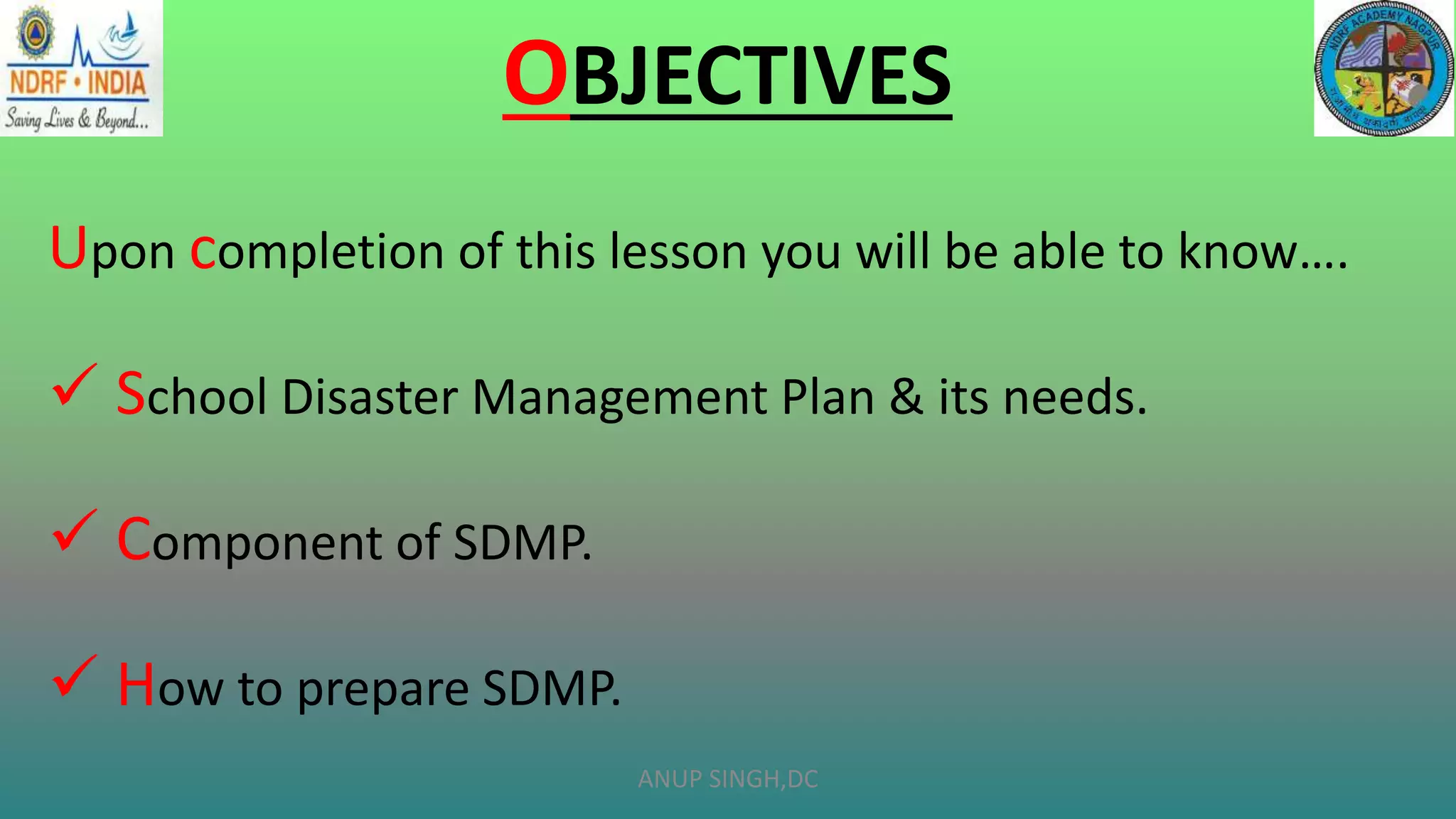 School disaster management plan | PPTX