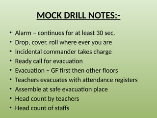 SCHOOL DISASTER MANAGEMENT PLAN and mock drill.pptx