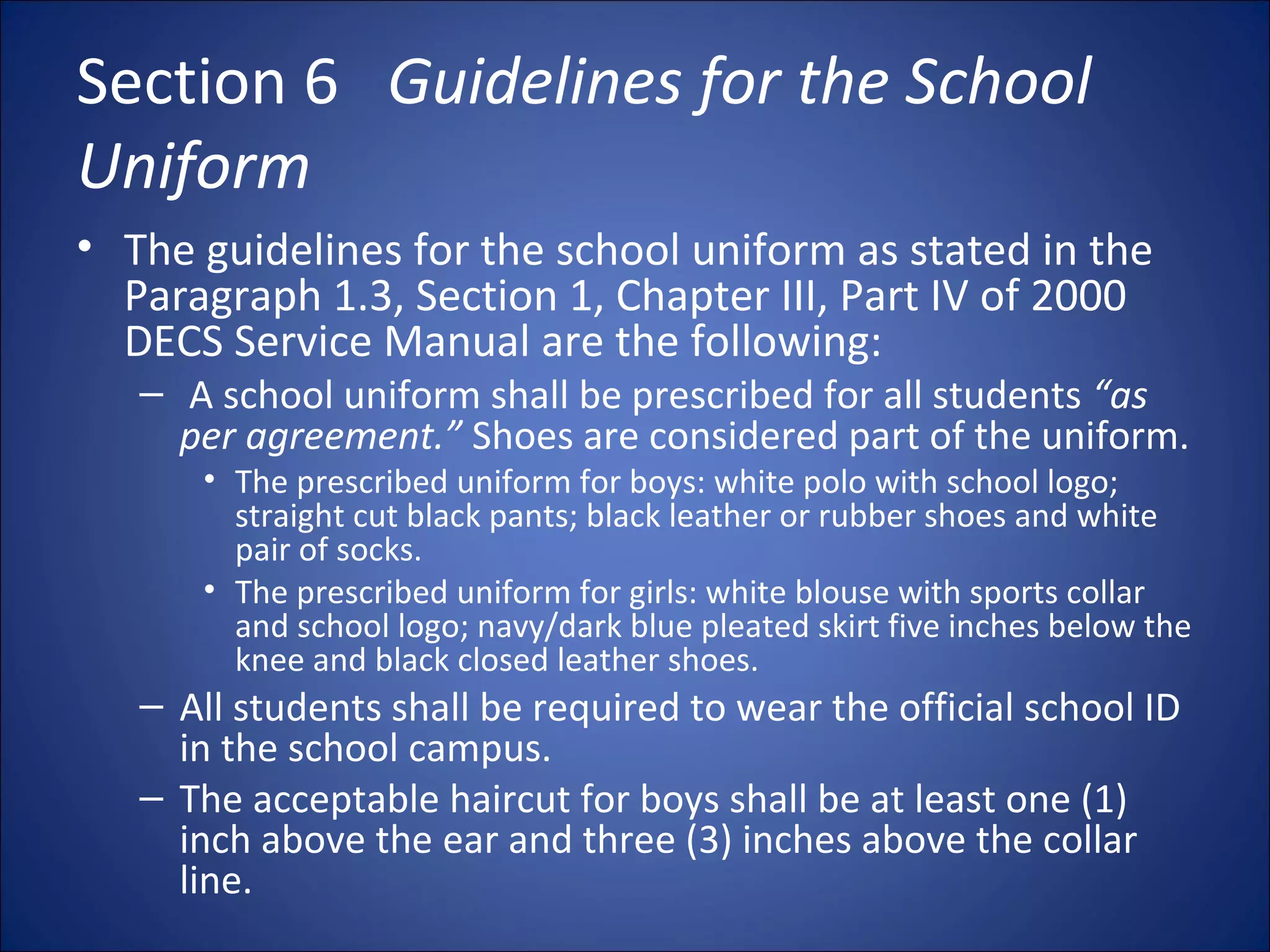 School discipline rules of procedure | PPT