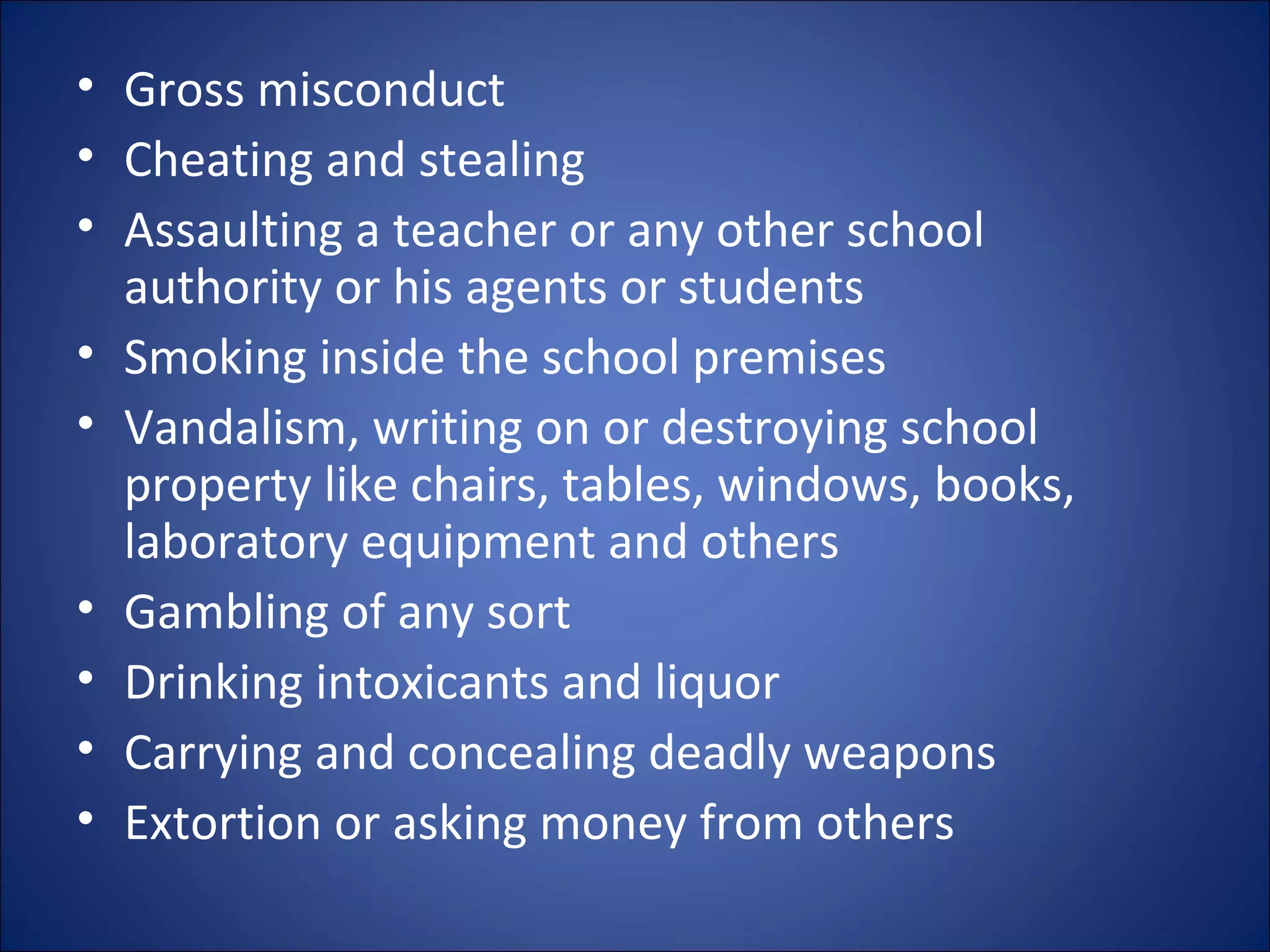 School discipline rules of procedure | PPT