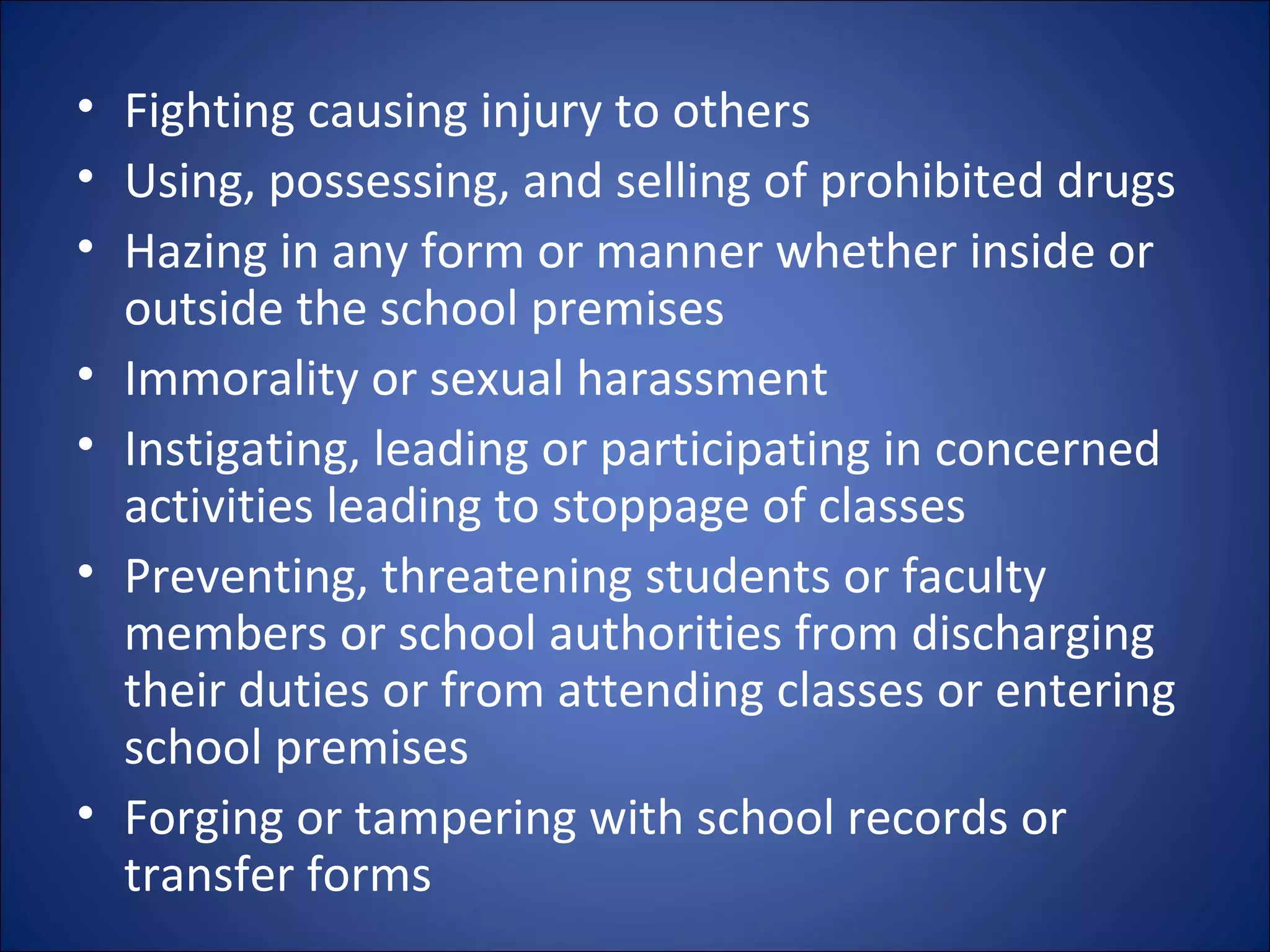 School discipline rules of procedure | PPT