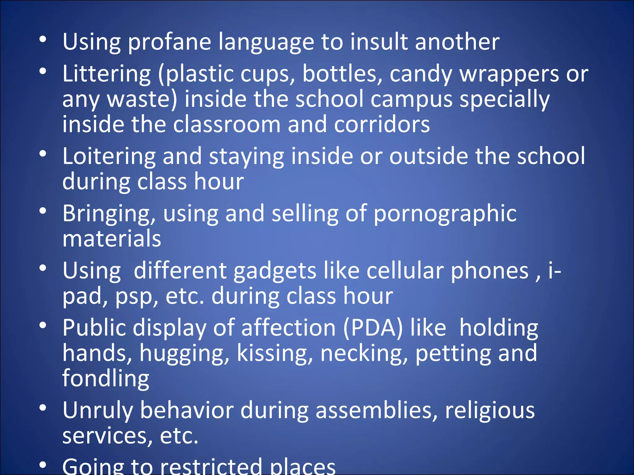 School discipline rules of procedure | PPT