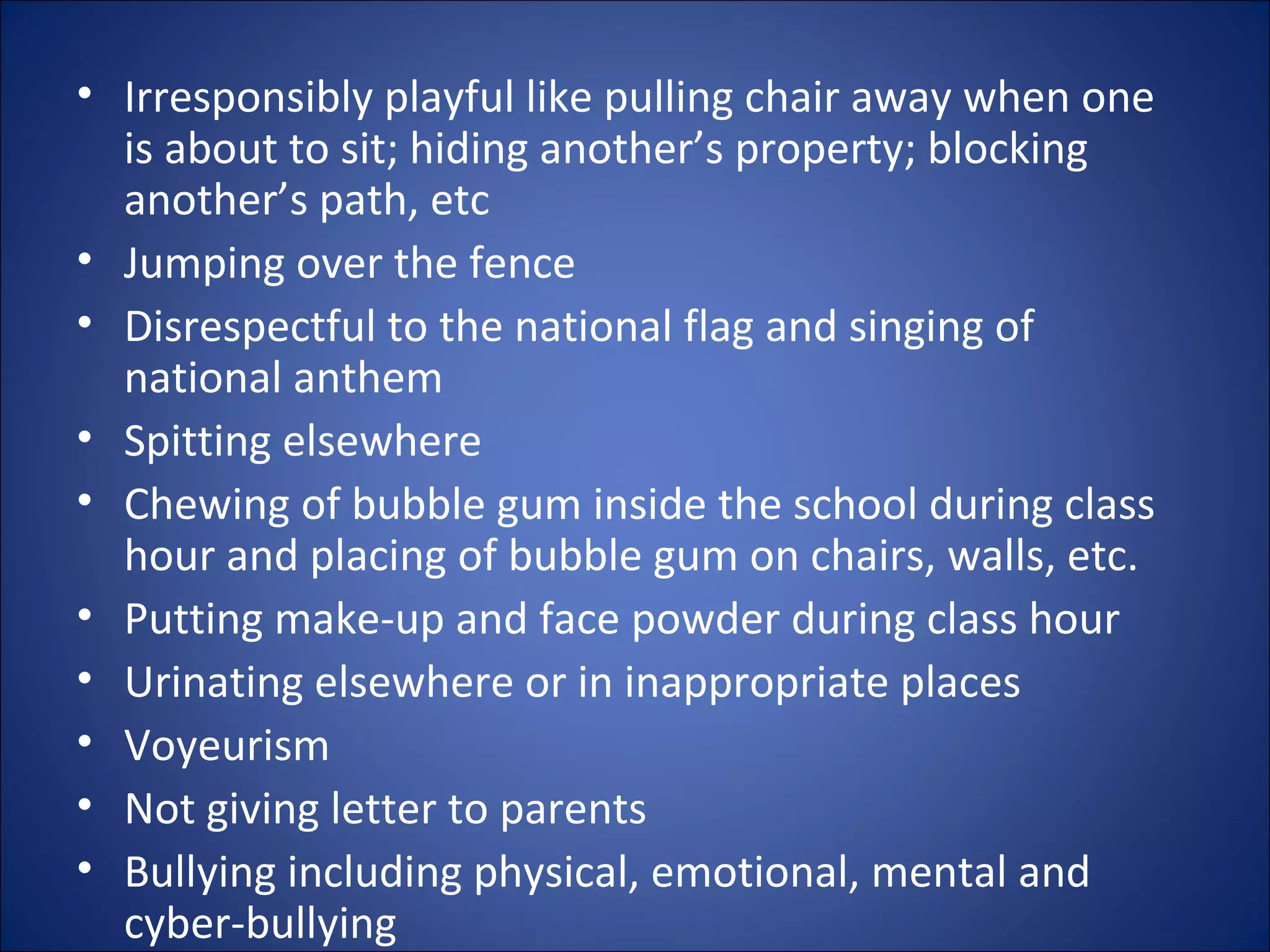 School discipline rules of procedure | PPT