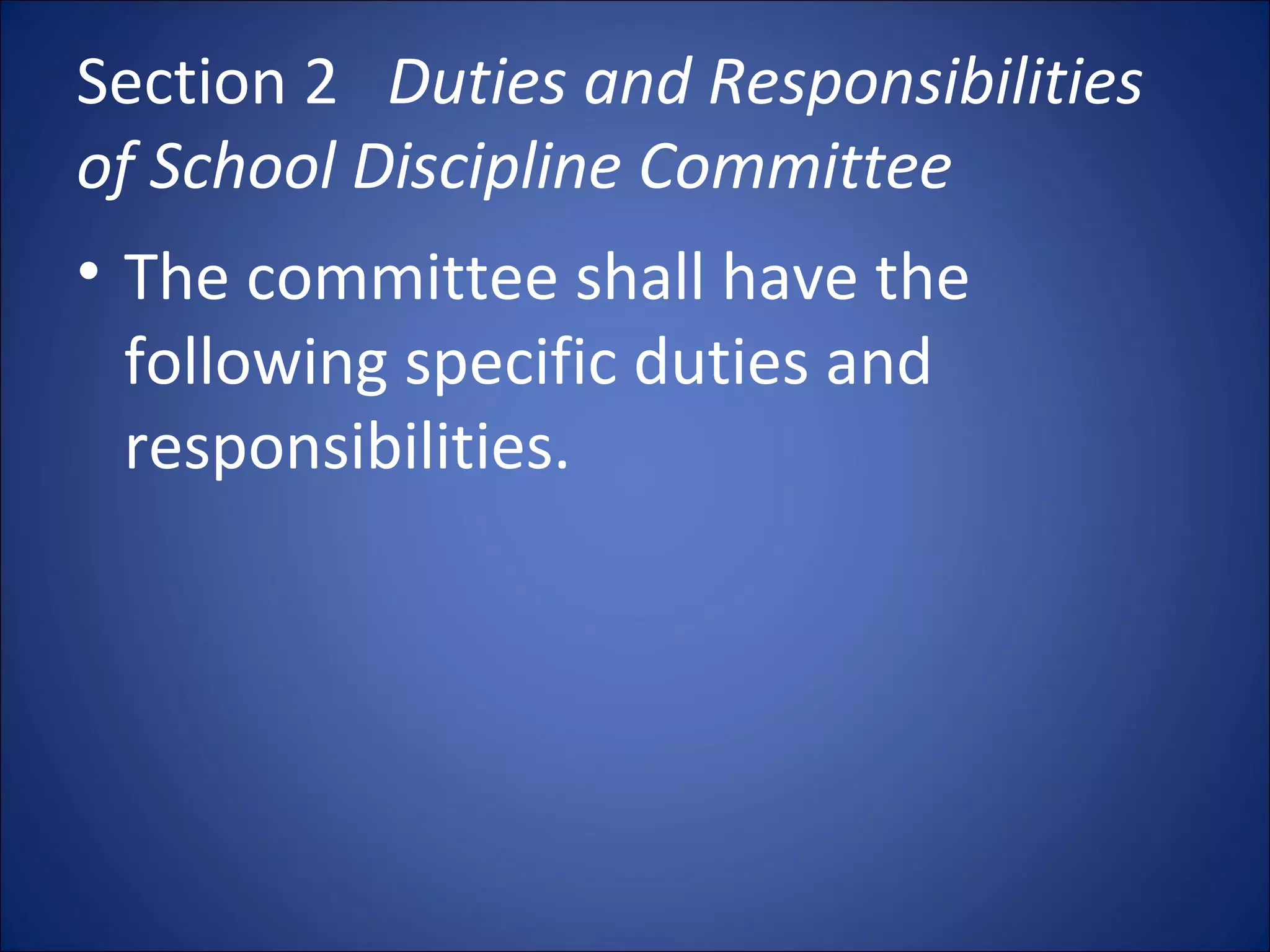 School discipline rules of procedure | PPT