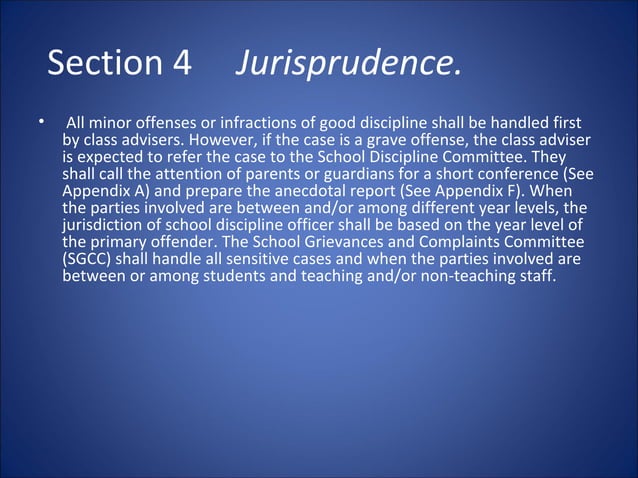 School discipline rules of procedure | PPT