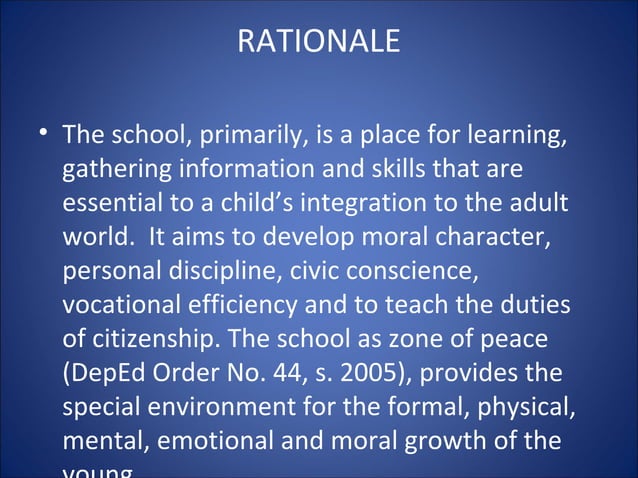 School discipline rules of procedure | PPT