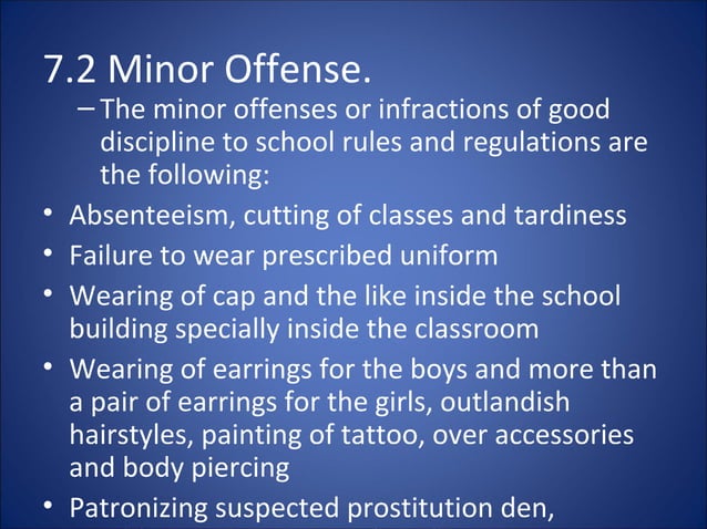 School discipline rules of procedure | PPT