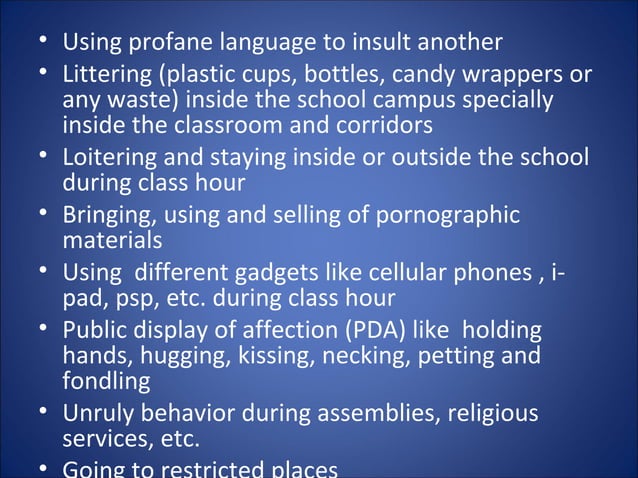 School discipline rules of procedure | PPT