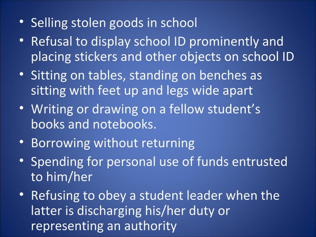 School discipline rules of procedure | PPT