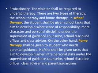 School discipline rules of procedure | PPT
