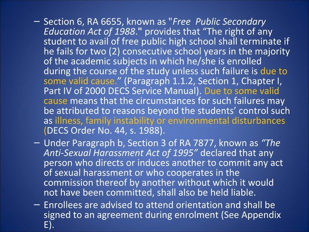 School discipline rules of procedure | PPT