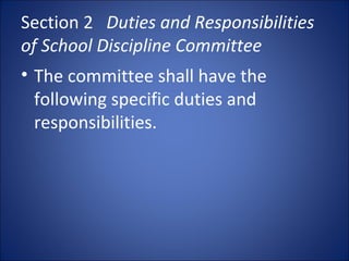 School discipline rules of procedure | PPT