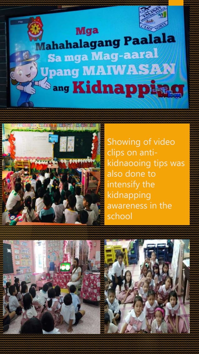 School drrm anti kidnapping campaign ppt | PPTX