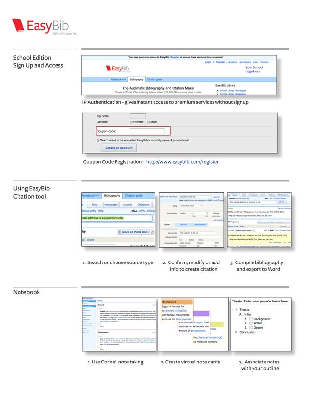 EasyBib instructional 1 sheet | PDF
