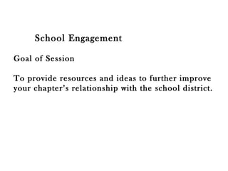 School engagement power point | PPT