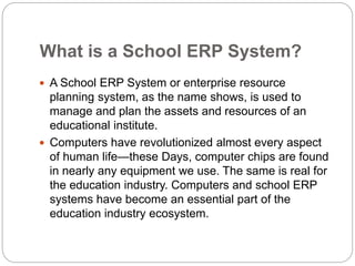 School ERP System | PPTX