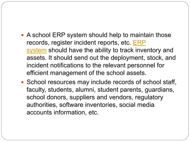 School ERP System | PPTX