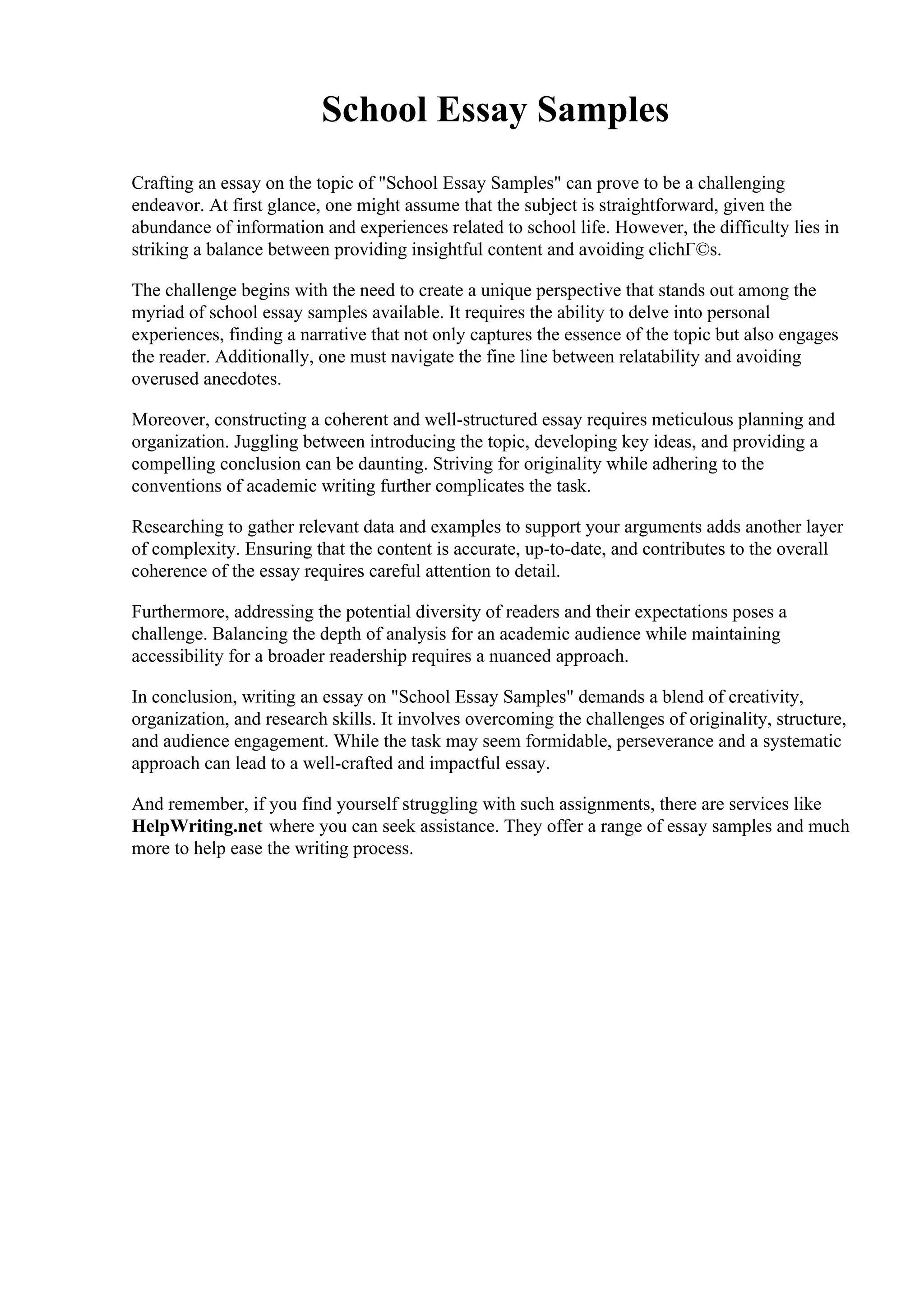 School Essay Samples.pdf