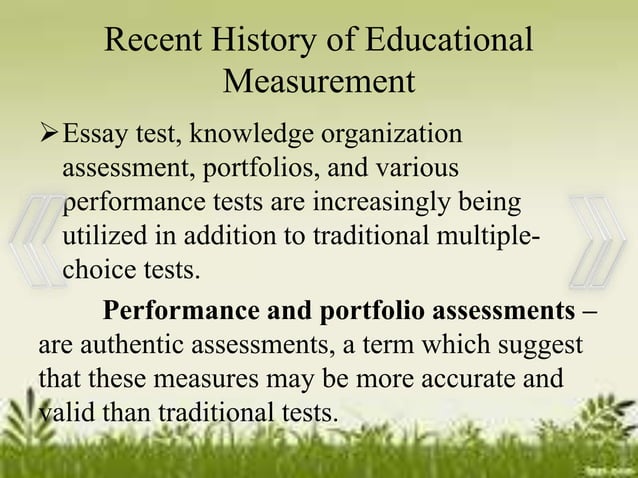 An Introduction to Contemporary Educational Testing and Measurement | PPTX