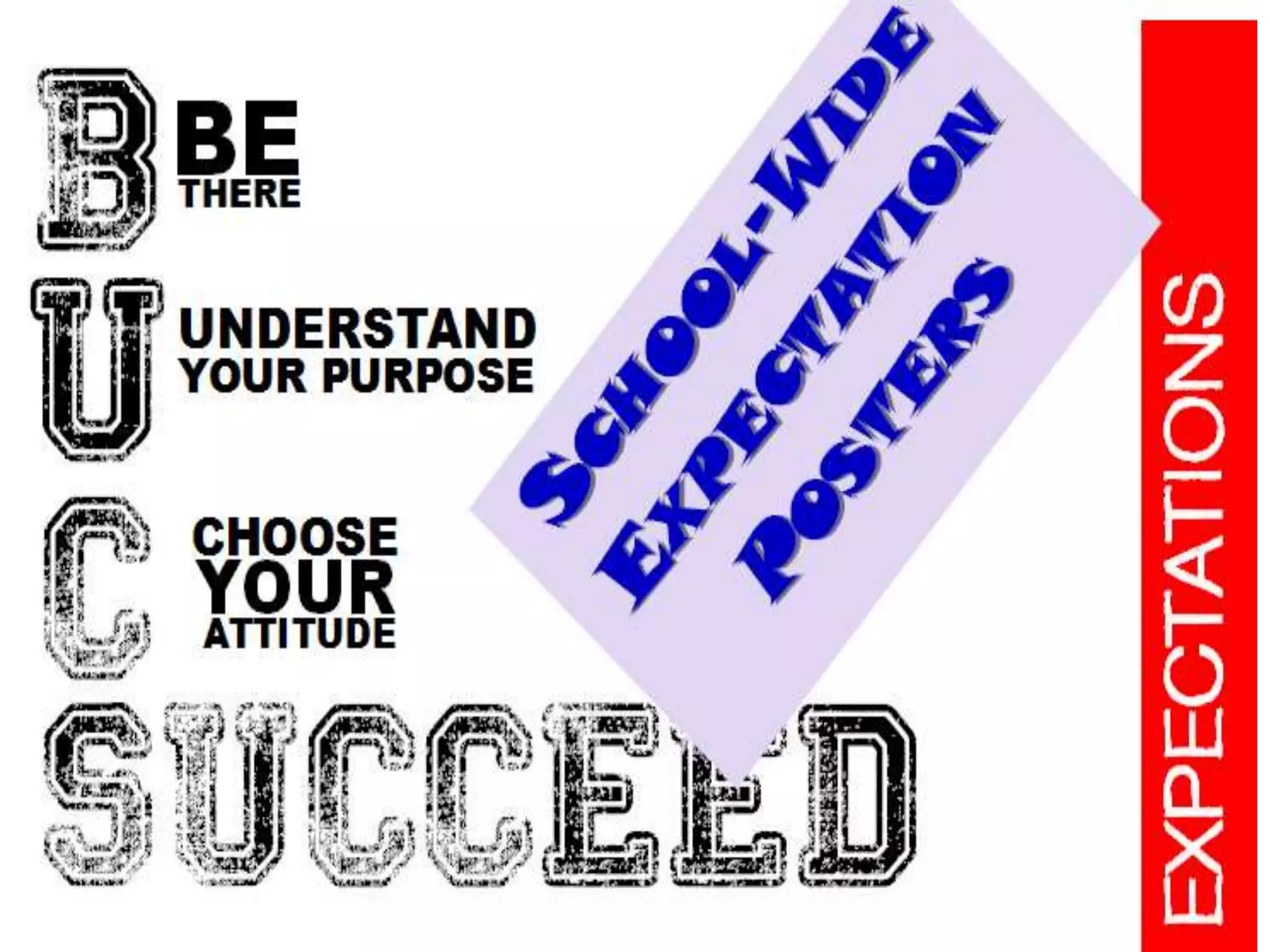 School expectation posters | PPTX