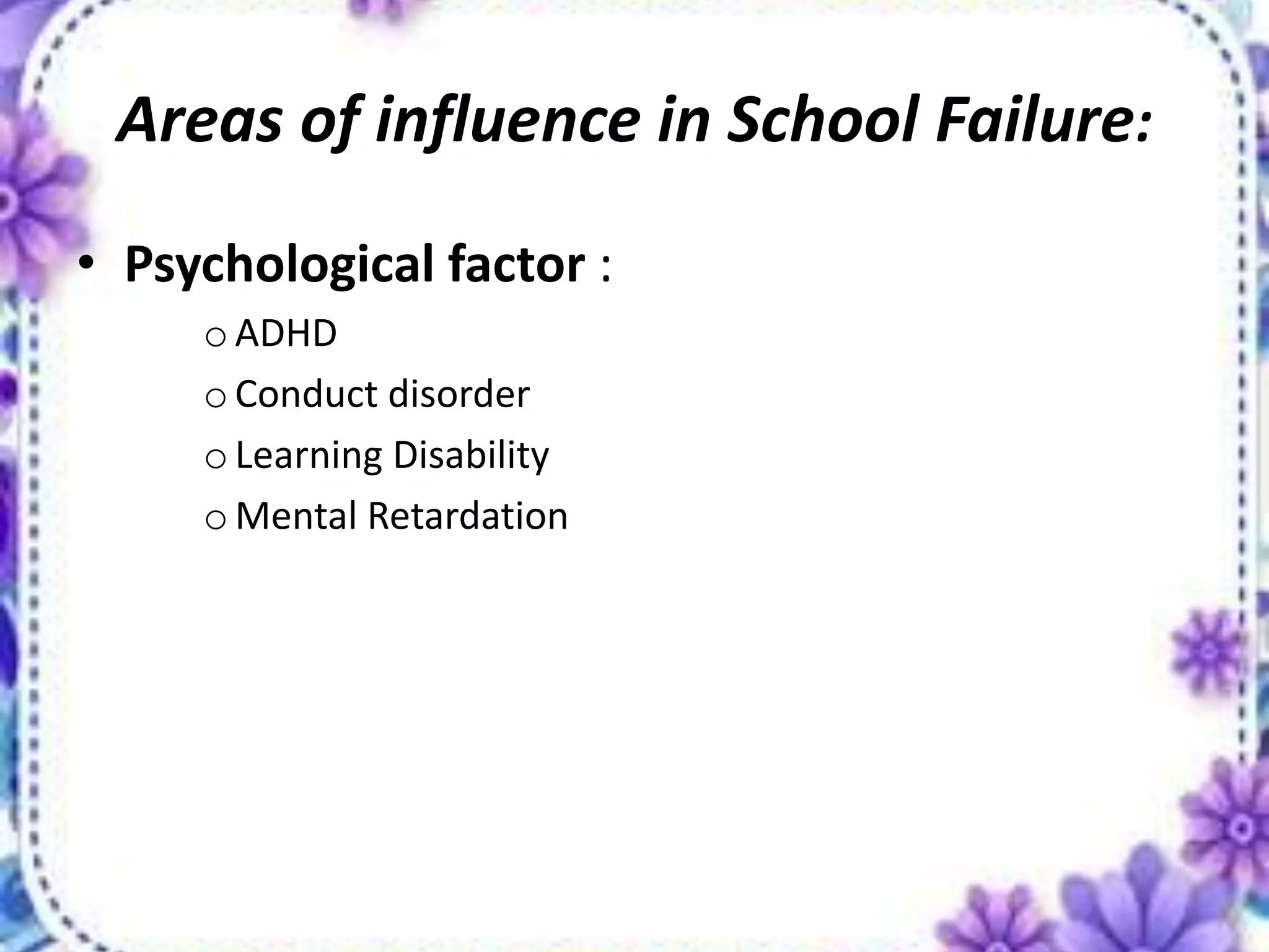 School failure and dropout | PPTX