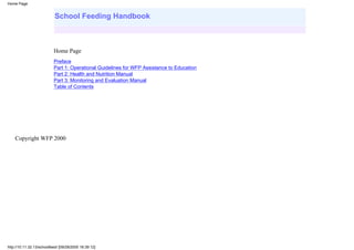School feeding handbook | PPT