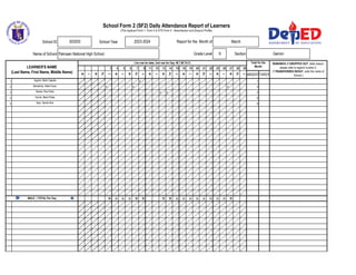 School Form 2 (SF2) Daily Attendance Report of Learners jhea.pdf