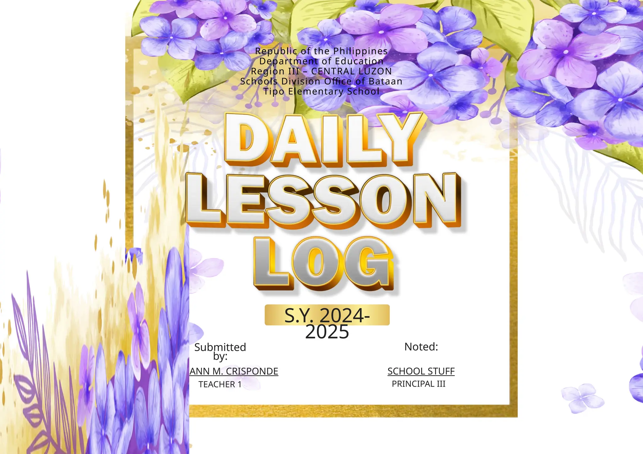 School Form Covers (Violet) Classroom.pptx