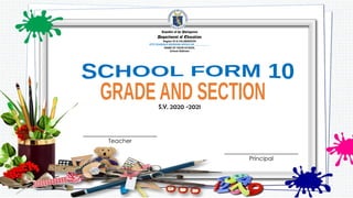 school form front page label of folders.pptx