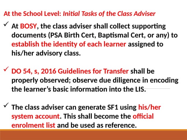 School Forms Checking and Guidelines 2024-2025.pptx | Educational Assessment | Education