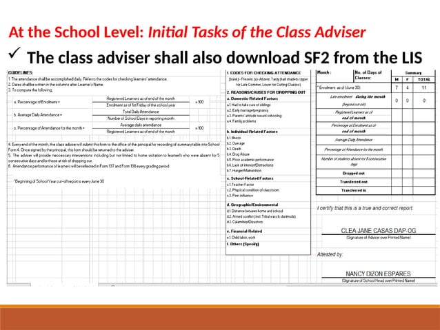 School Forms Checking and Guidelines 2024-2025.pptx | Educational ...