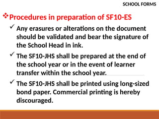 School Forms Checking and Guidelines 2024-2025.pptx