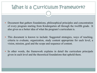 School framework presentation | PPTX
