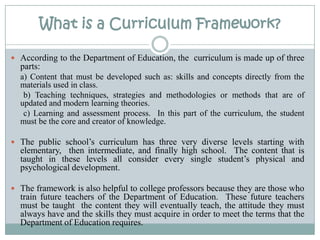 School framework presentation | PPTX