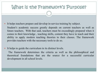 School framework presentation | PPTX