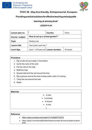 STAY 3E School garden lesson plans' book | PDF