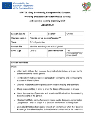 School garden lesson plans' book | PDF