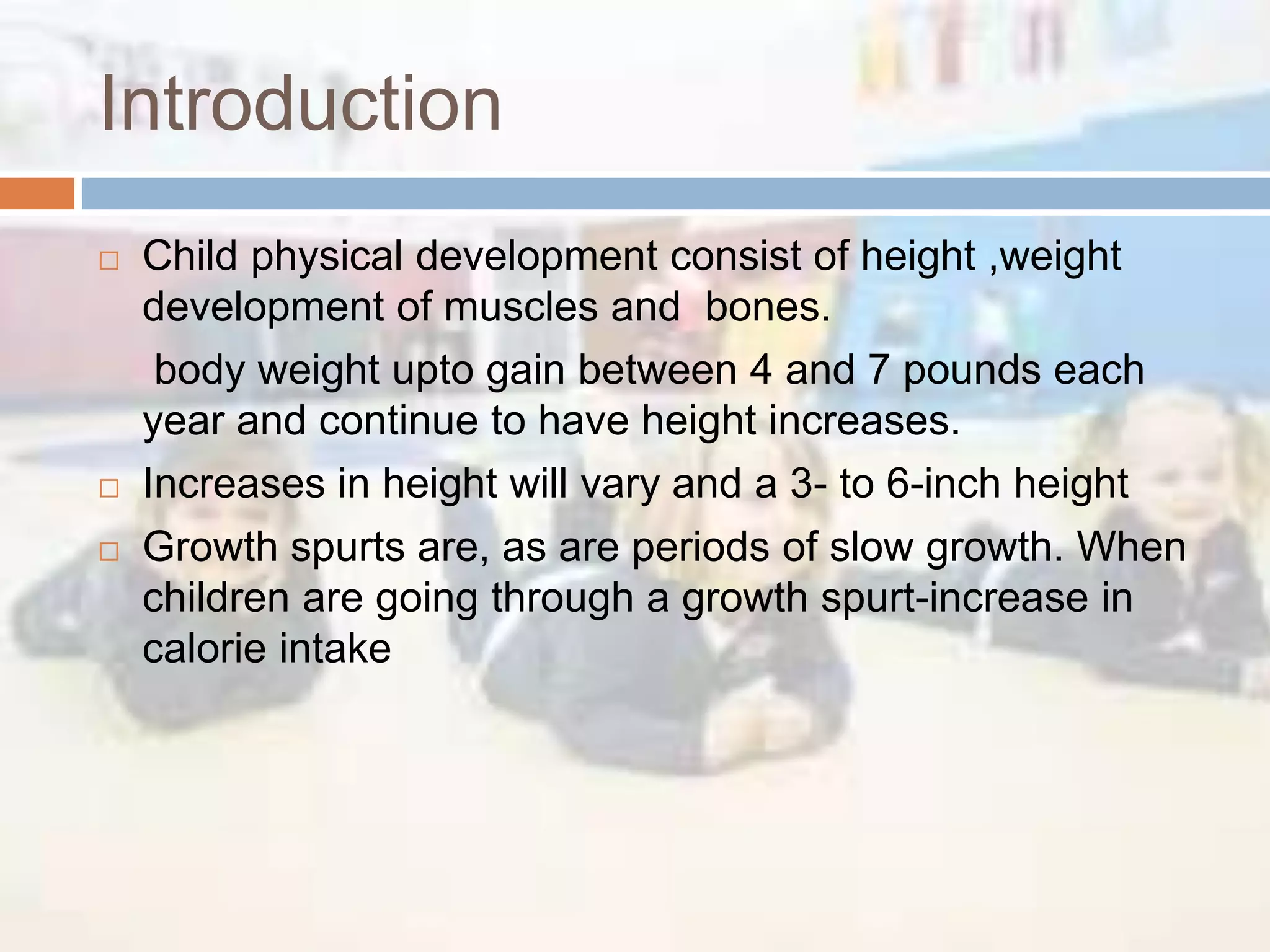 School going children physical development | PPT