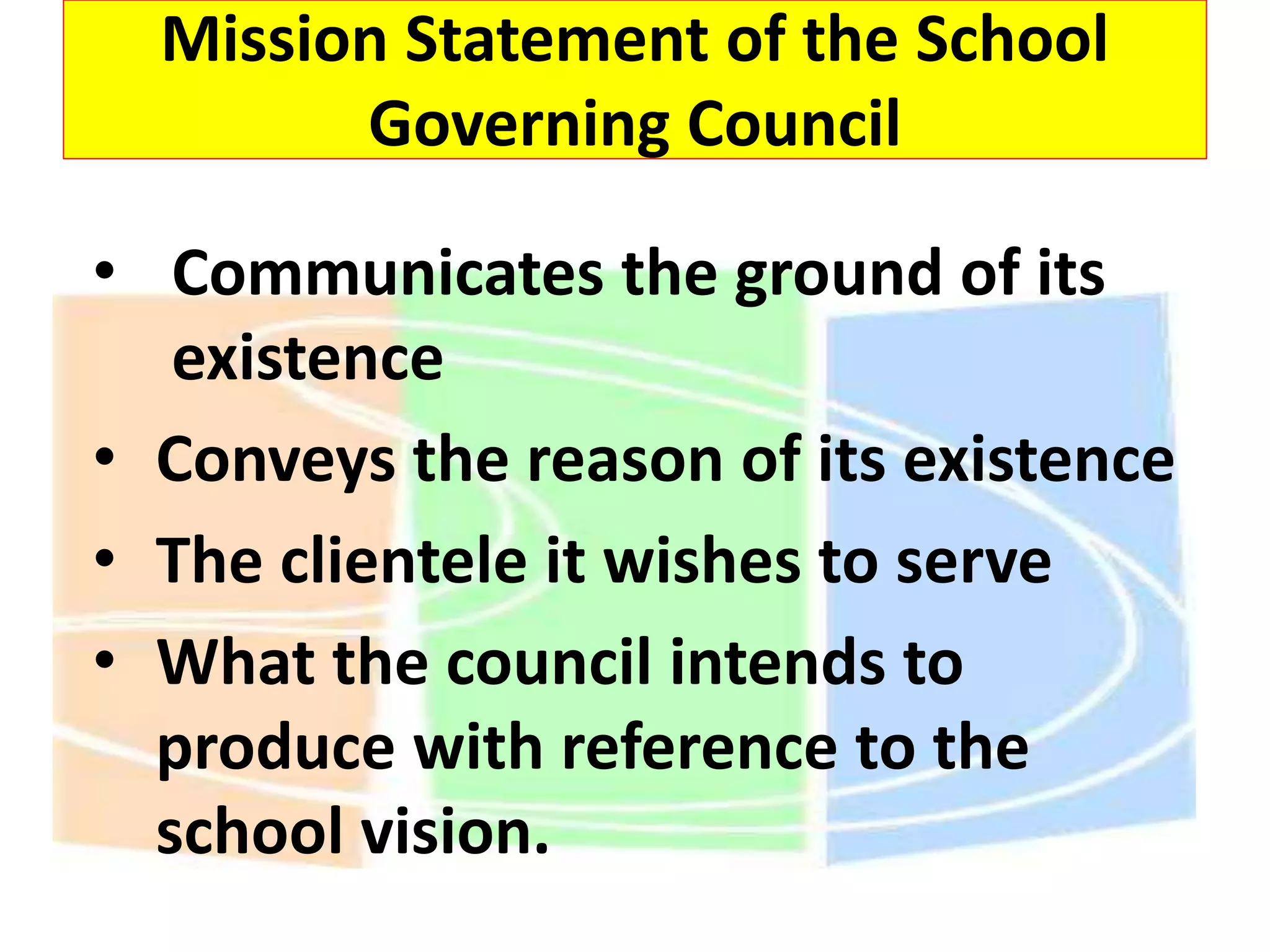 School governing council | PPTX