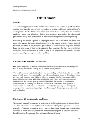 Our school guidance plan | PDF