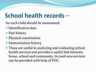 School health | PPT | Free Download