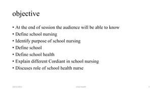 School health | PPT